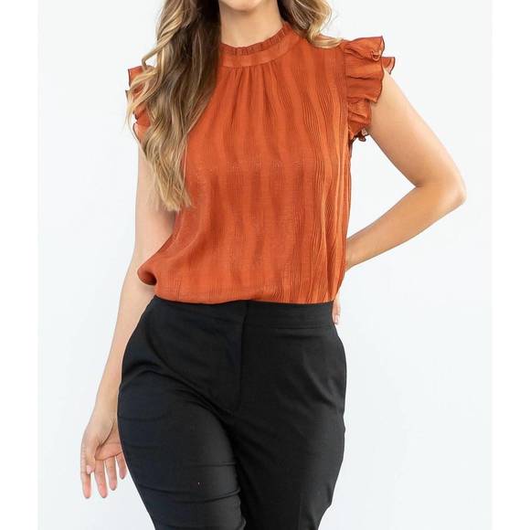 THML | Tops | New Thml Longhorn Top In Rust | Poshmark